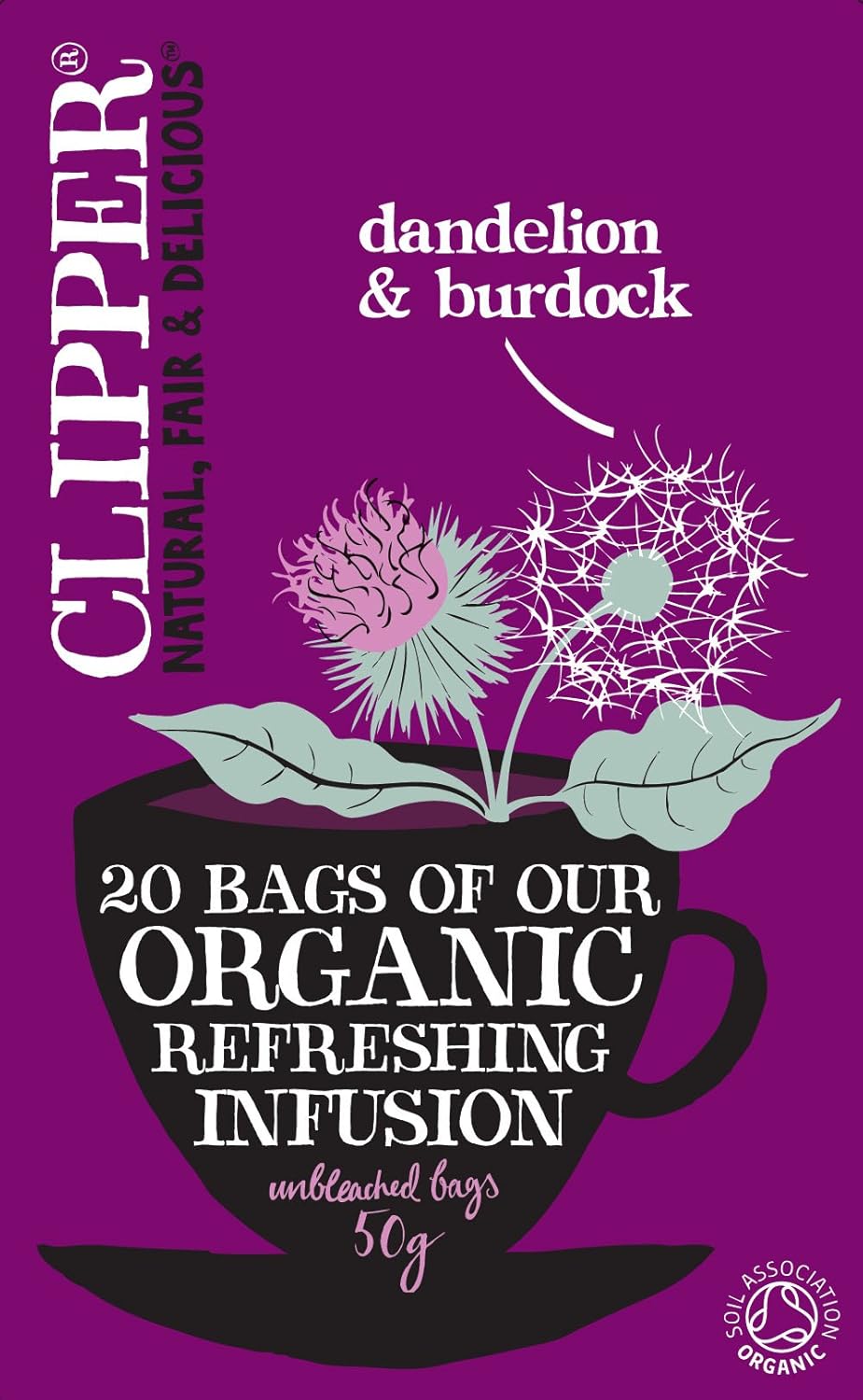Amazon.com: Clipper Tea - Herbal Infusion - Organic Dandelion & Burdock ...