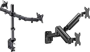 Amazon.com: Ergear Dual Monitor Stand, and Dual Monitor Wall Mount for ...