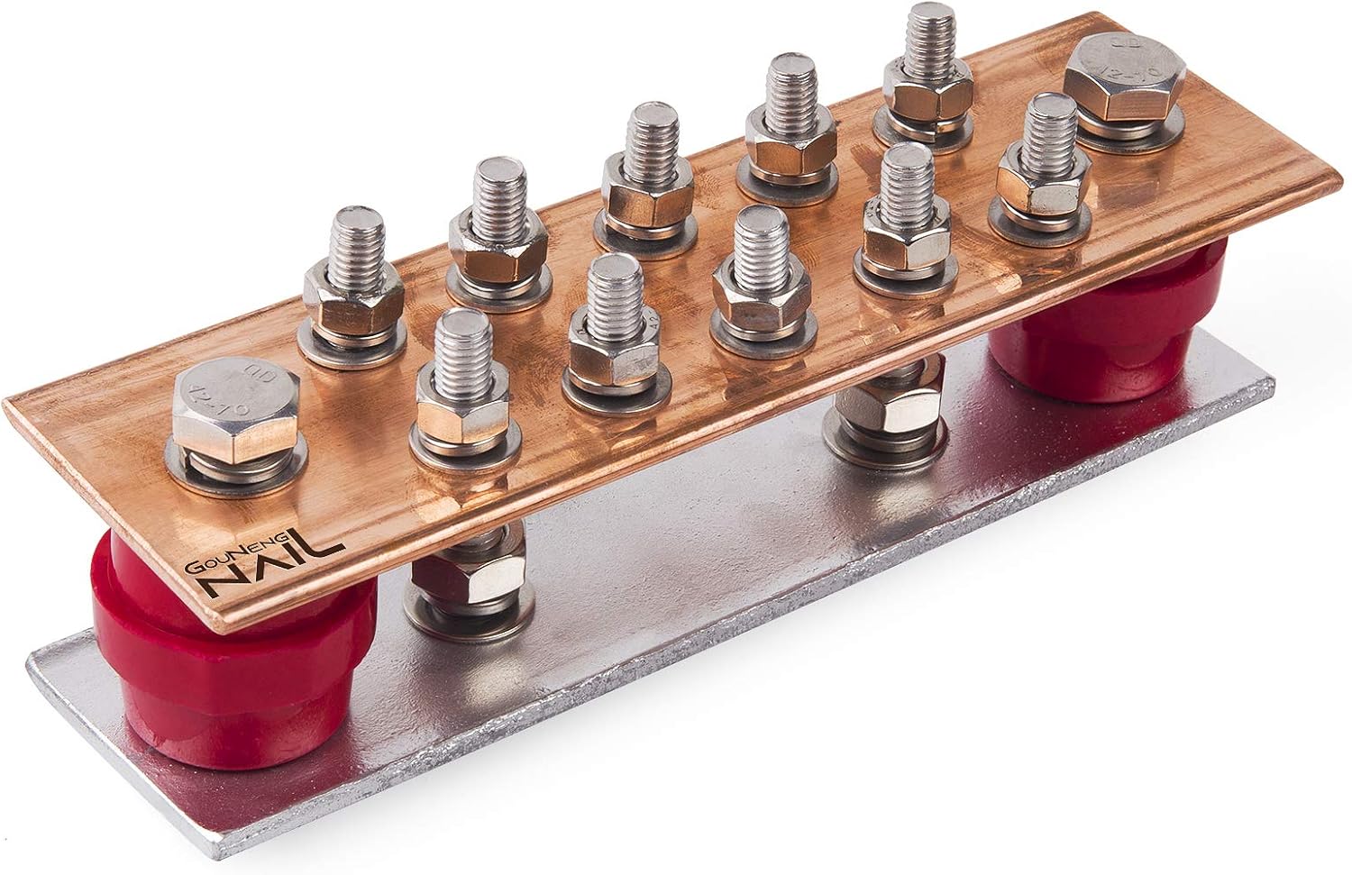 GOUNENGNAIL-.157" x 2.36" x 7.87" Copper Ground Bar Kit, with 5/16''x10 ...