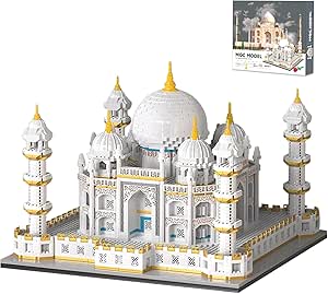 Amazon.com: APENGBAOL Architecture Taj Mahal Micro Mini Building Blocks ...