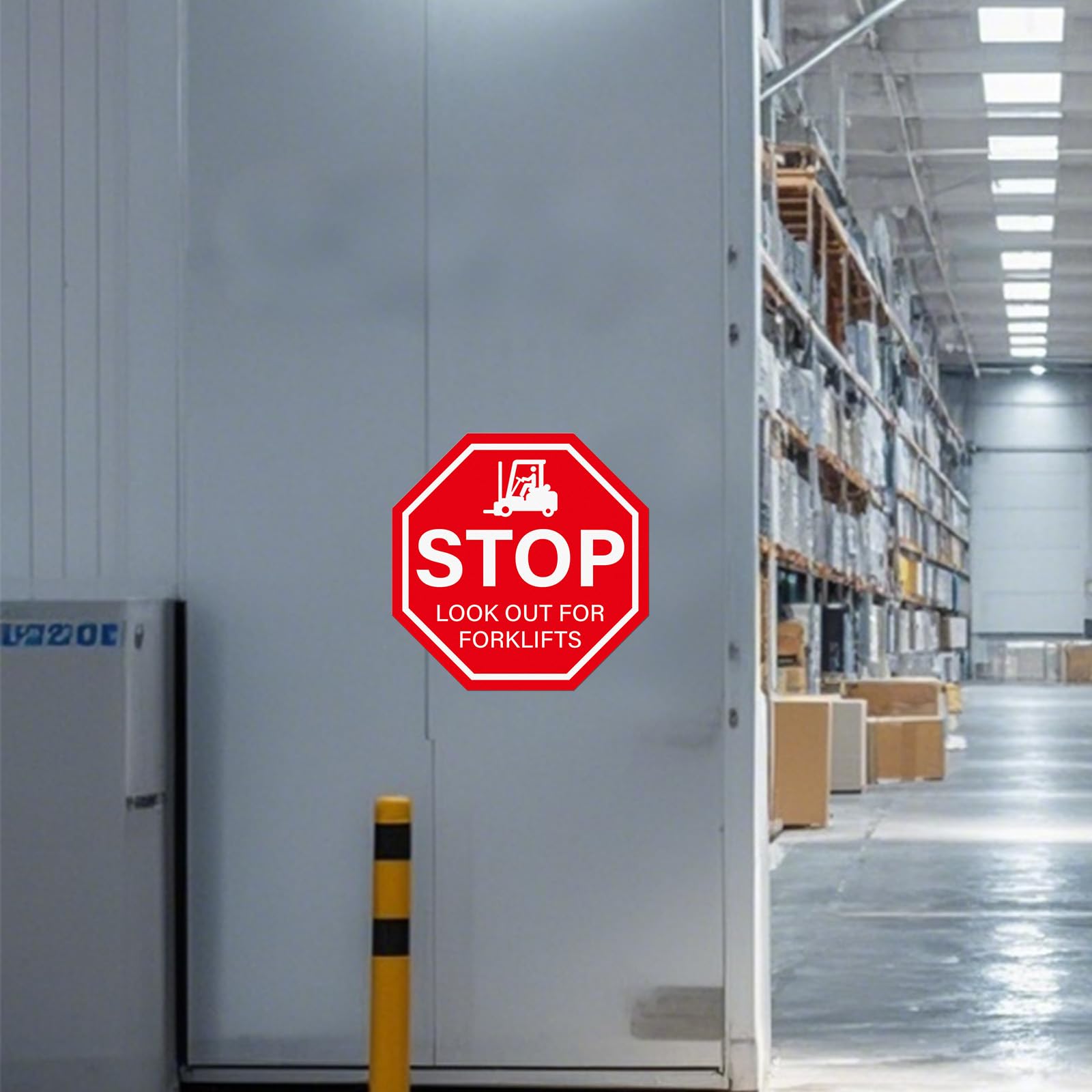 Snapklik.com : 5 Pack Stop Look Out For Forklift Traffic Sign 17 17 ...