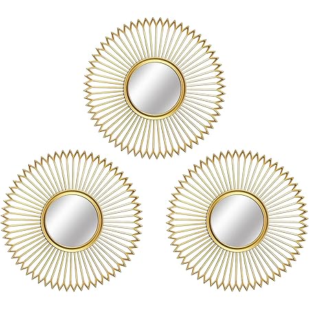 Amazon.com: Mkono Mini Round Wall Mirror with Macrame Fringe Set of 3 ...