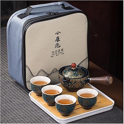Amazon.com | Ceramic Teapot with Infuser Semi Automatic Tea Set Magic ...