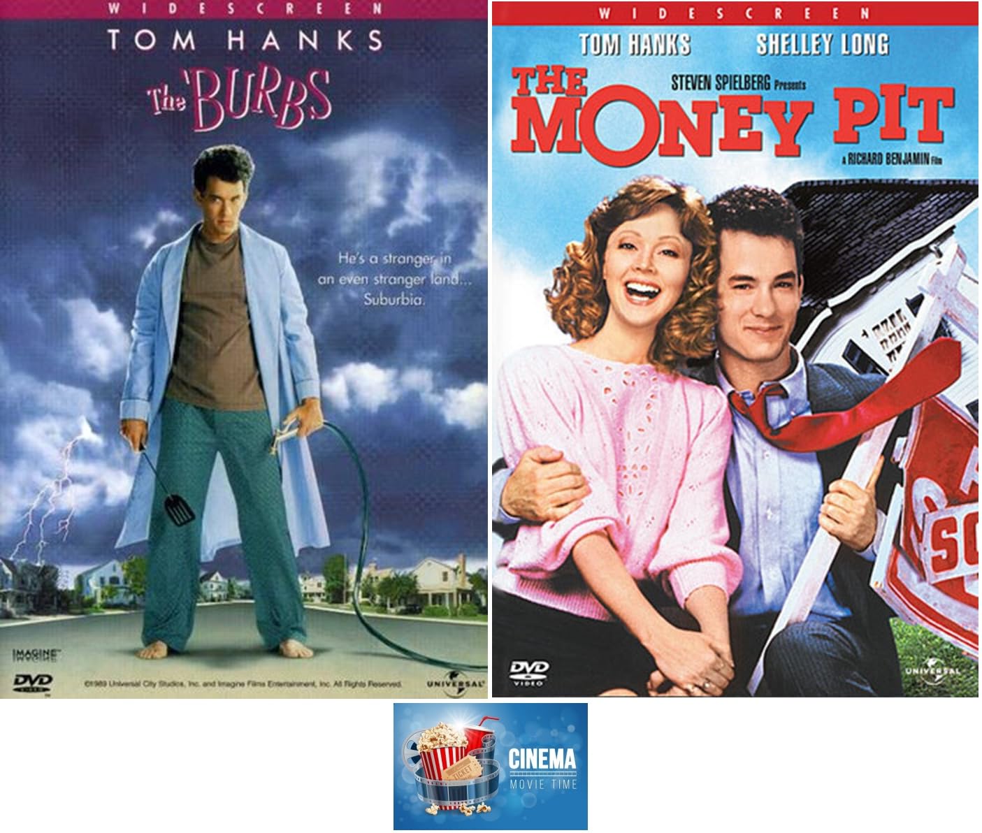 Amazon.com: Tom Hanks Comedy Double Feature THE BURBS & THE MONEY PIT 2 ...