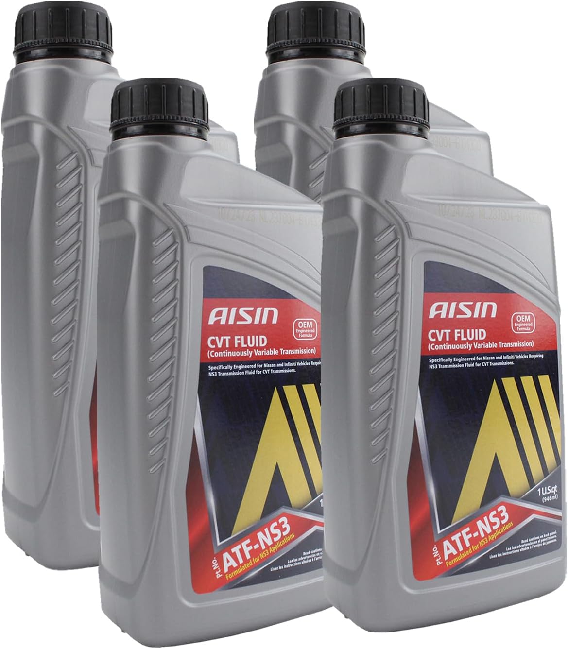 Amazon.com: 4 Quarts NS-3 Continuously Variable Trans CVT Fluid Aisin ...