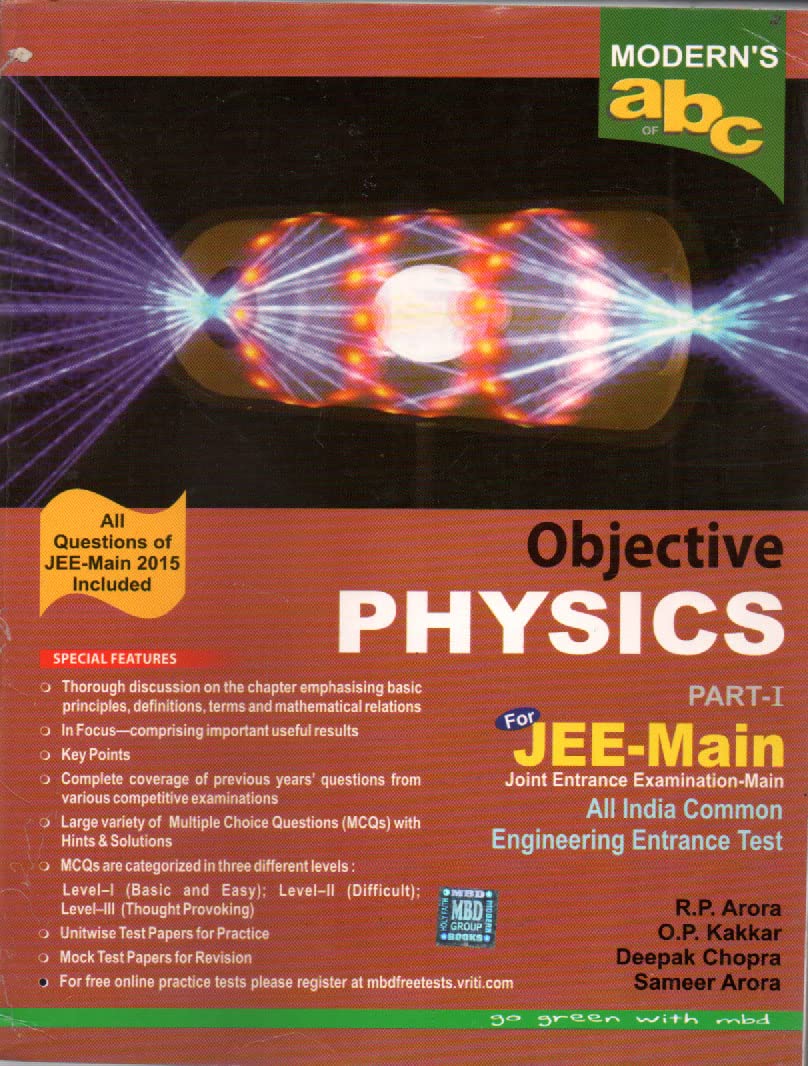 Modern's ABC of Objective Physics Part I & Part II (JEE-Main): R.P ...