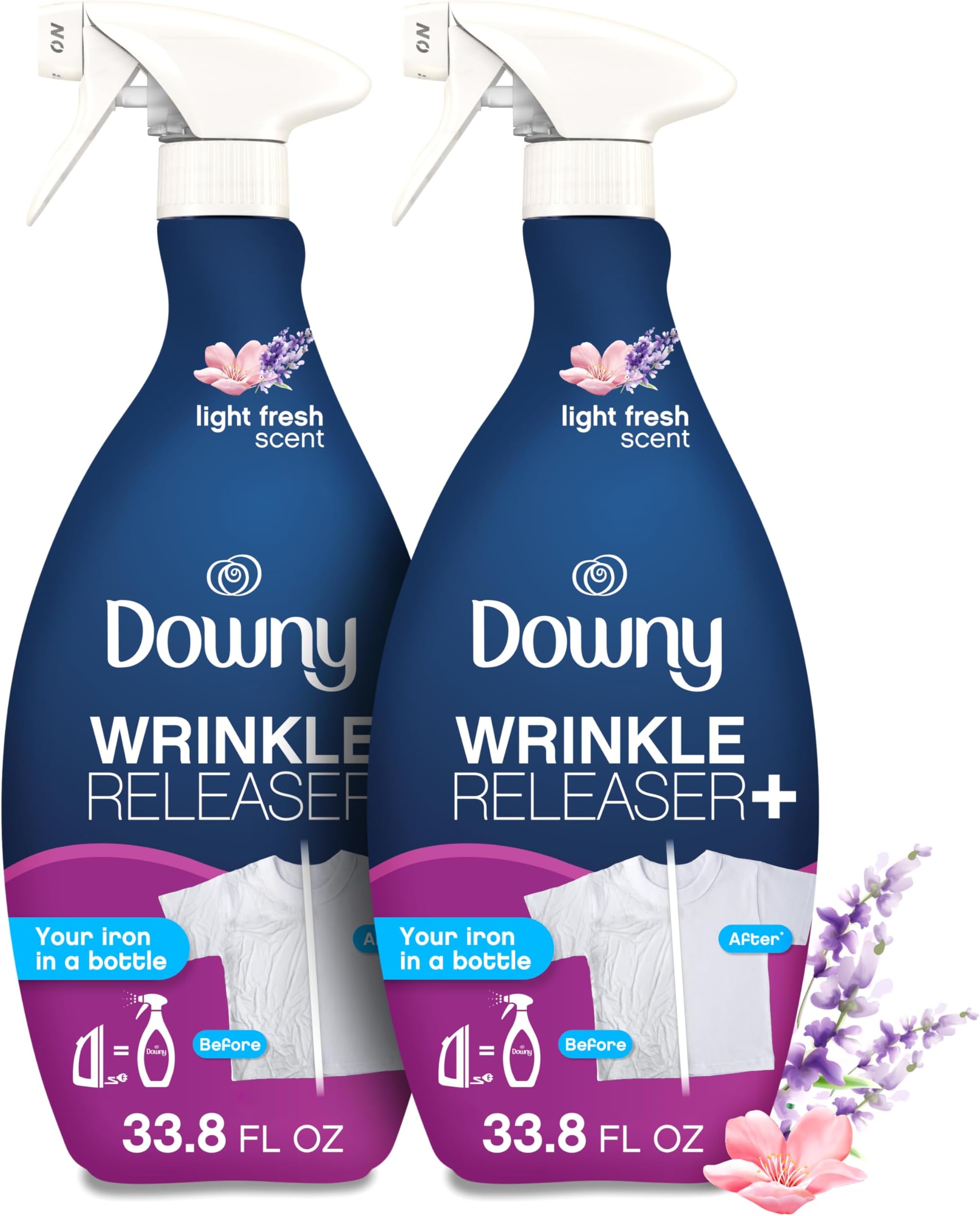 Amazon.com: Downy Wrinkle Release Spray Plus, Travel Size Bottle for ...