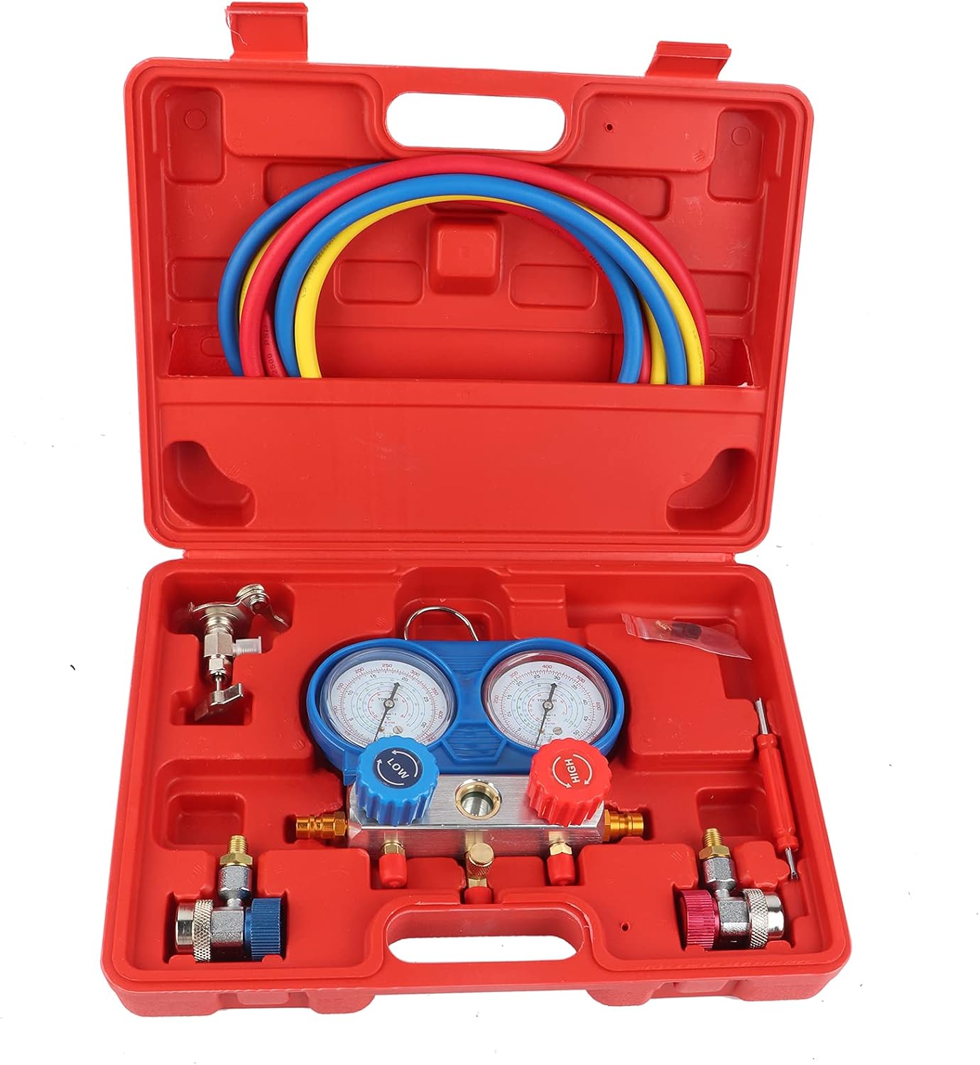 Amazon.com: 11Pcs Air Conditioner Manifold Gauge, R134a Air Conditioner ...