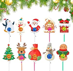 Christmas Lollipop Holder,Christmas Santa Claus Lollipop Paper Cards ...