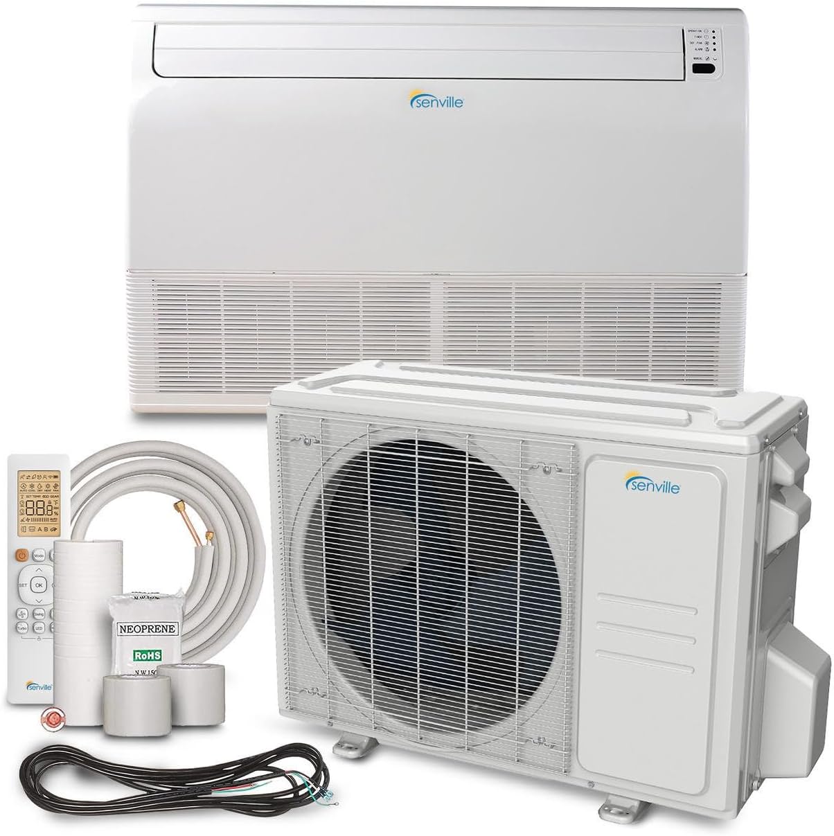 Amazon.com: Senville 24000 BTU Floor Console Mini Split AC/Heating ...