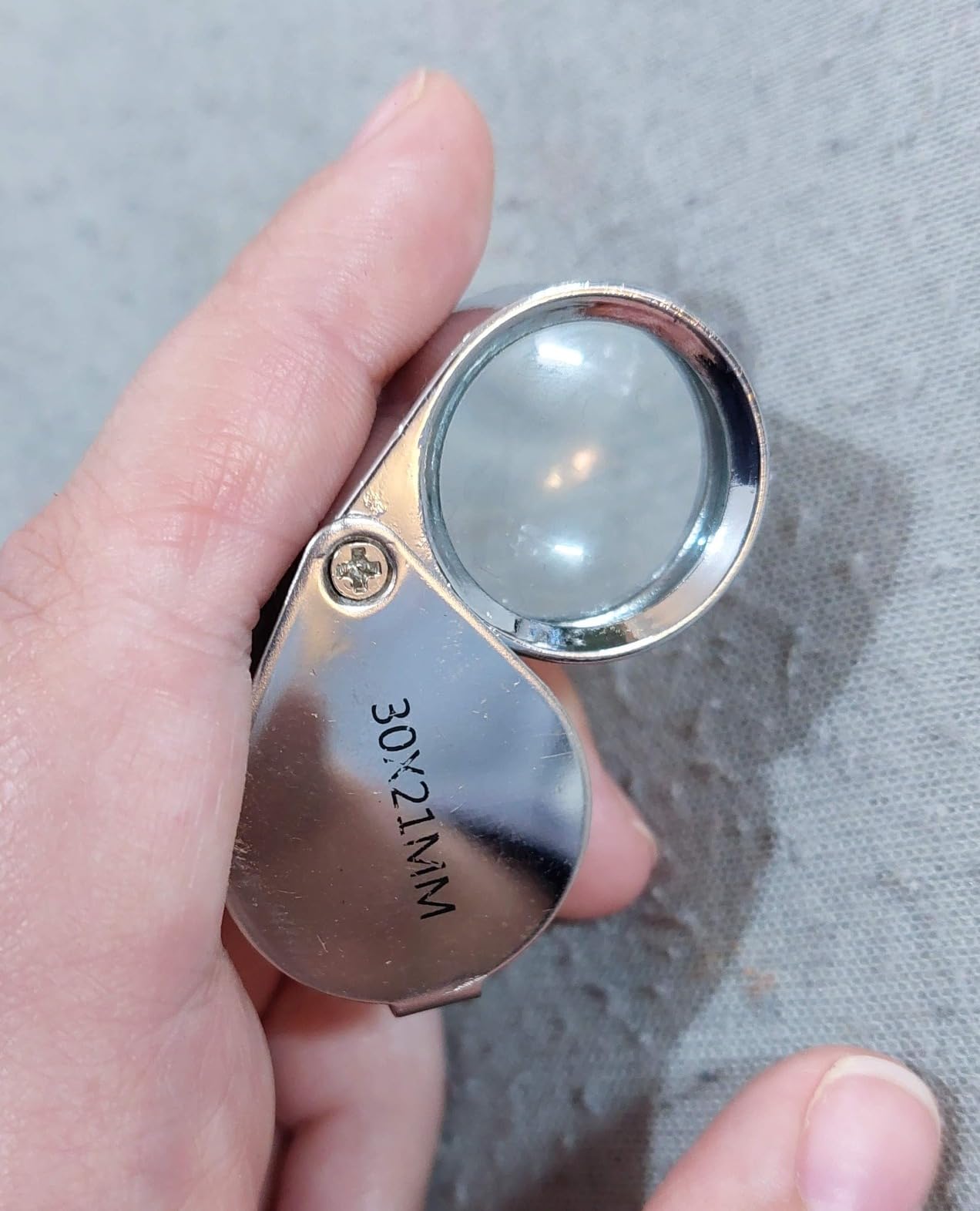 Pocket Jewellers Eye Loupe Magnifier Jewelry Magnifying Glass 30 x 21mm ...