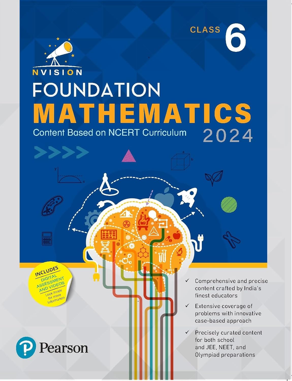 Amazon.com: 2024 - Nvision Foundation Mathematics Class 6 | Based on ...