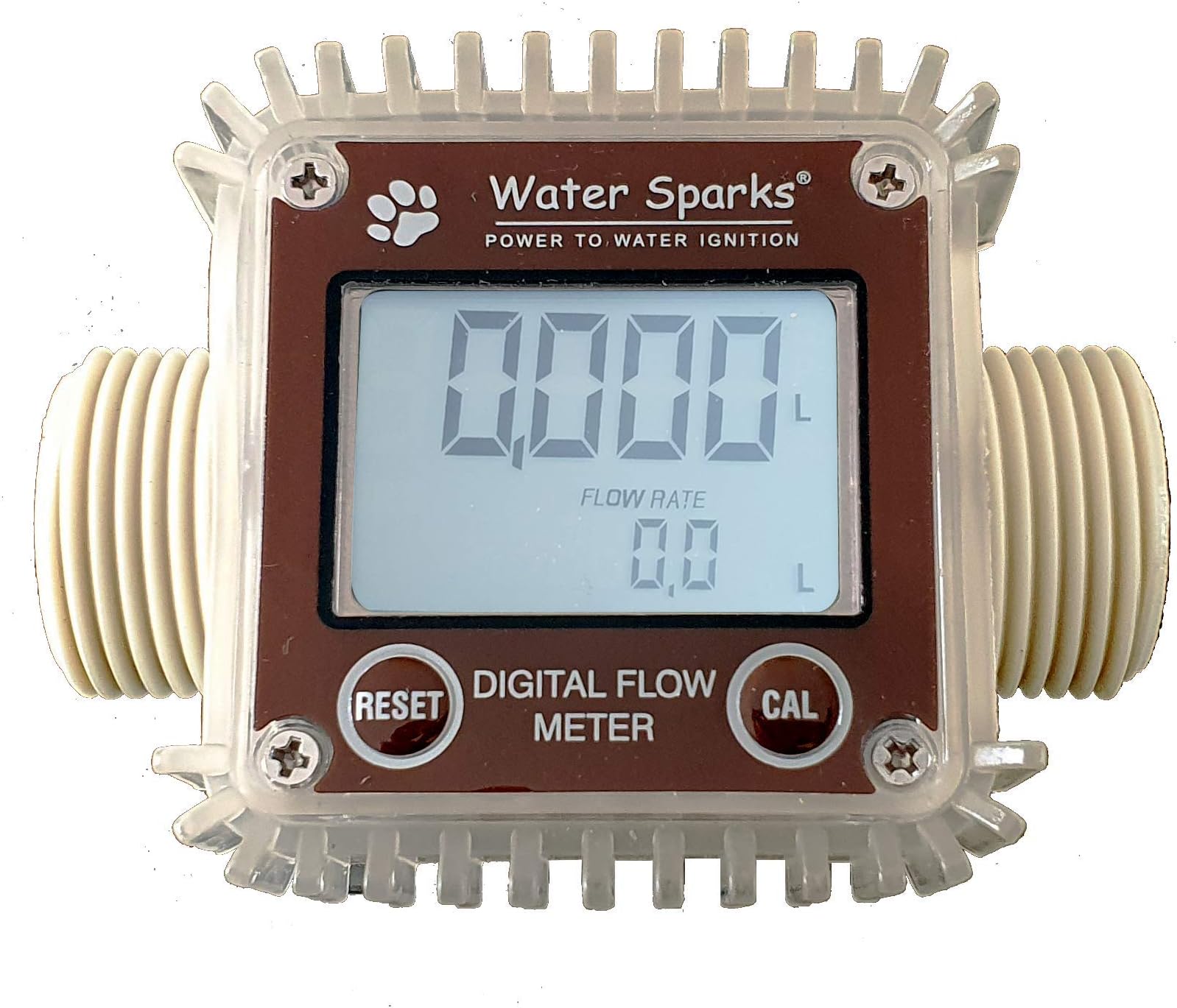 Water Sparks Digital Flow Meter for Water/Fuel/Petrol Diesel/Liquid ...