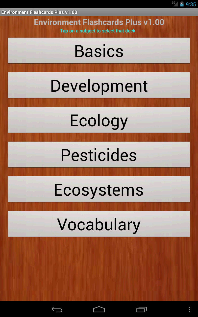 Environment Flashcards Plus - App on Amazon Appstore
