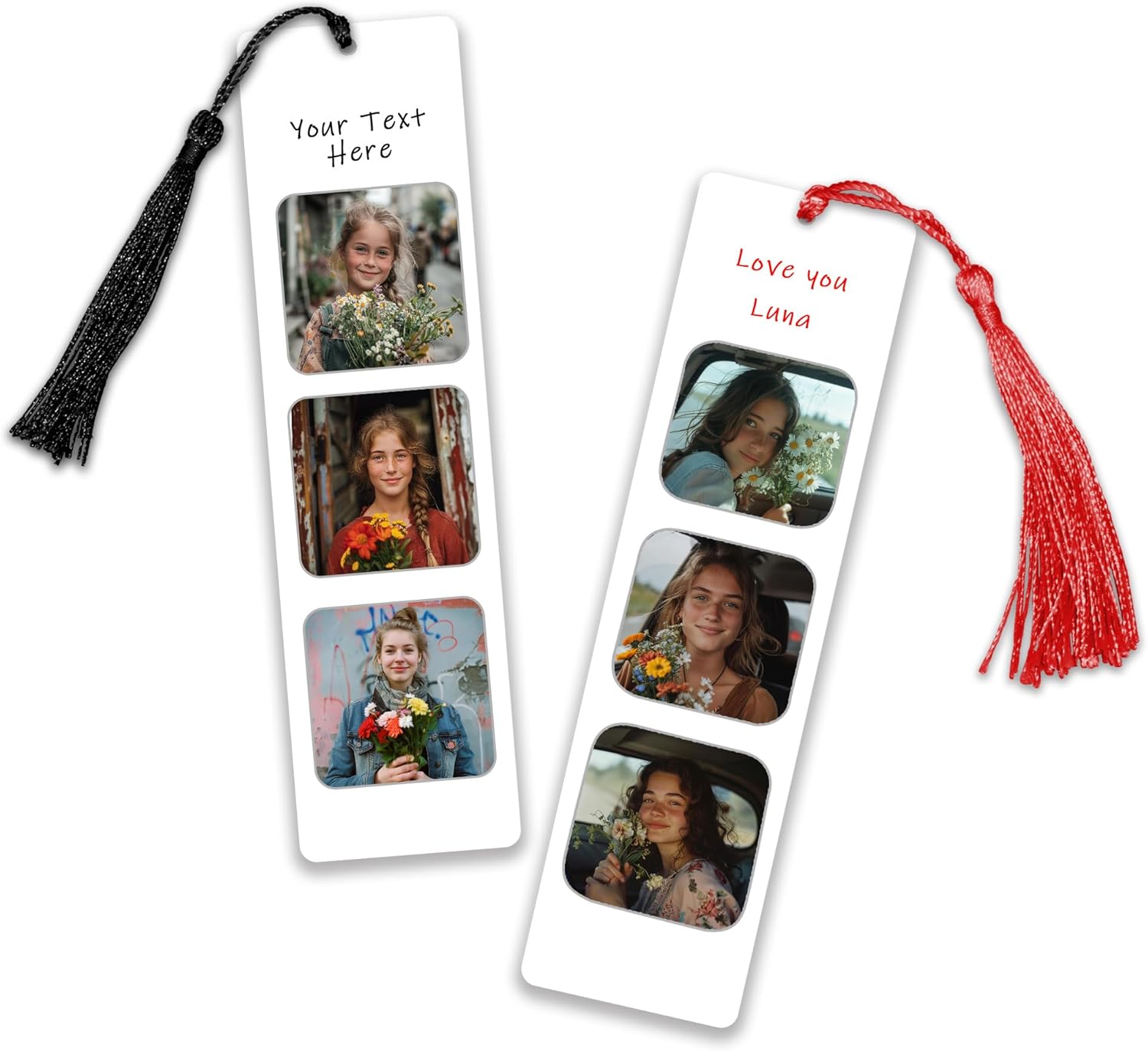 Amazon.com: Custom Photo Acrylic Bookmark,Personalized Picture Bookmark ...