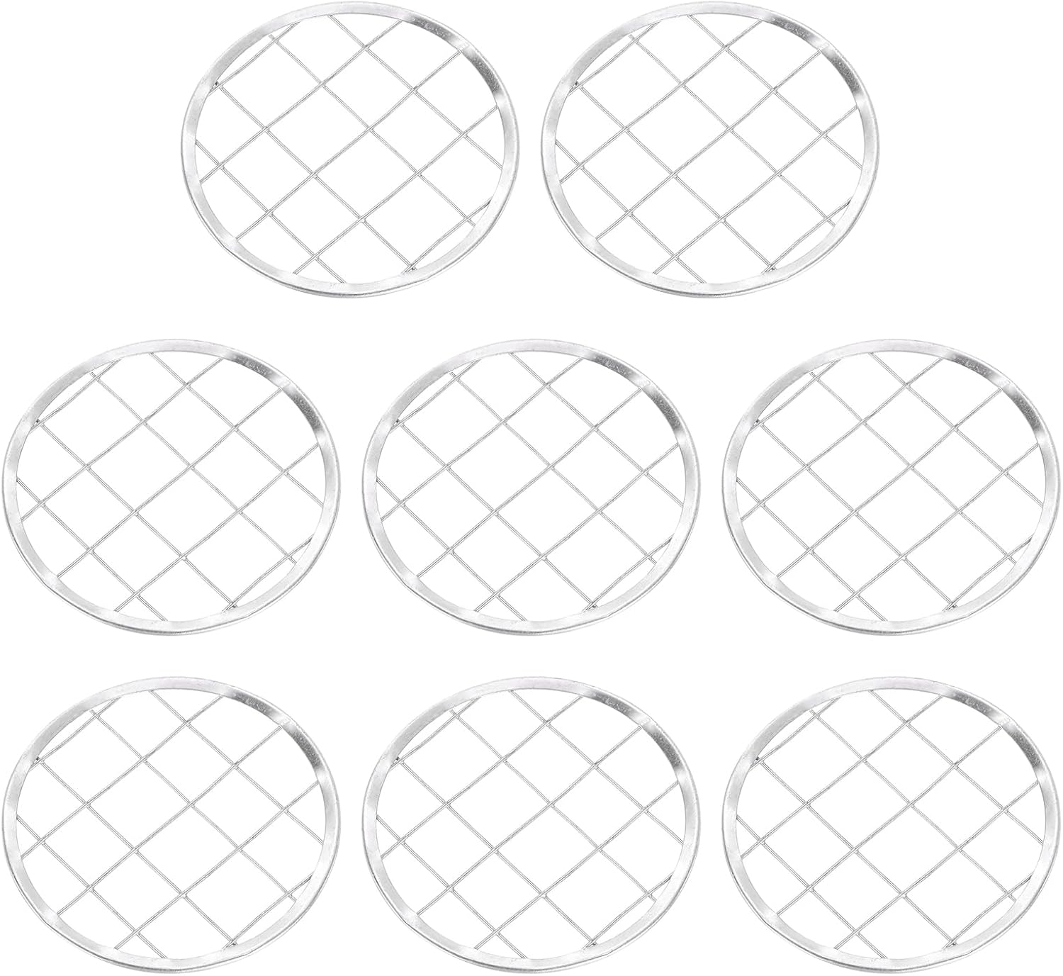 Amazon.com: PATIKIL Flower Frog Lid 2.4inch, 8 Pcs Metal Round Floral ...