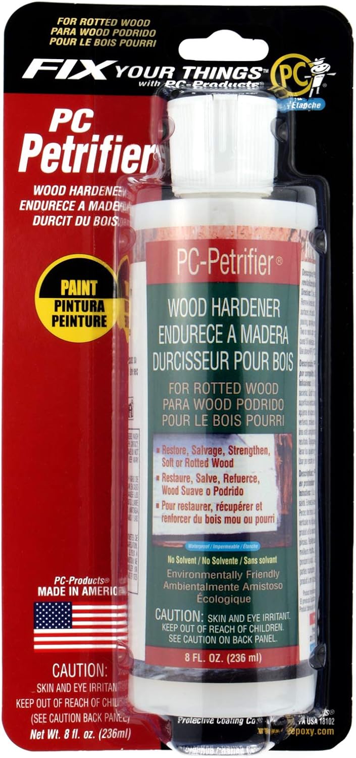 PC Products 84441 PC-Petrifier Water-Based Wood Hardener, 8oz, Milky ...