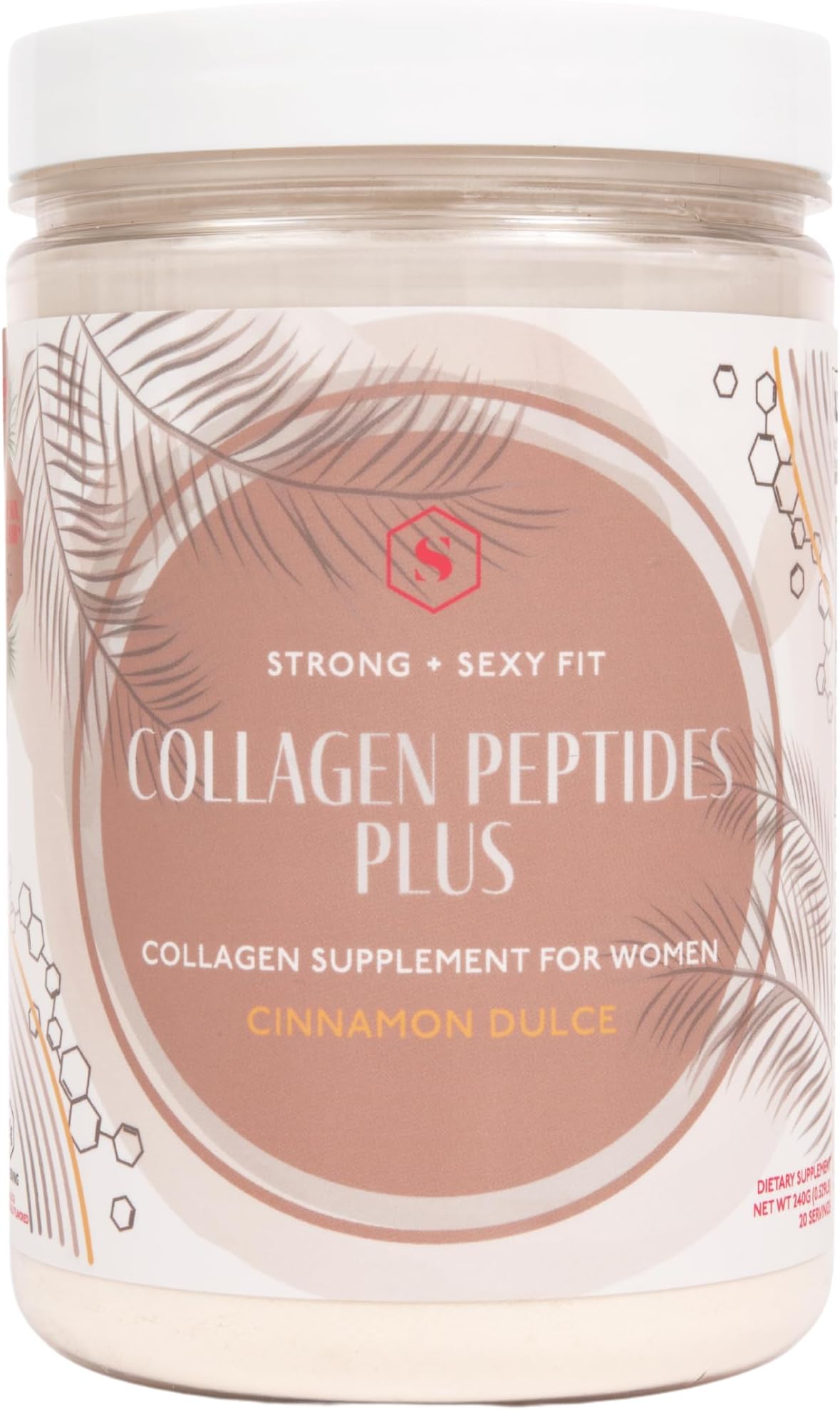 Amazon.com: Strong + Sexy Fit Collagen Peptides Plus Powder with ...