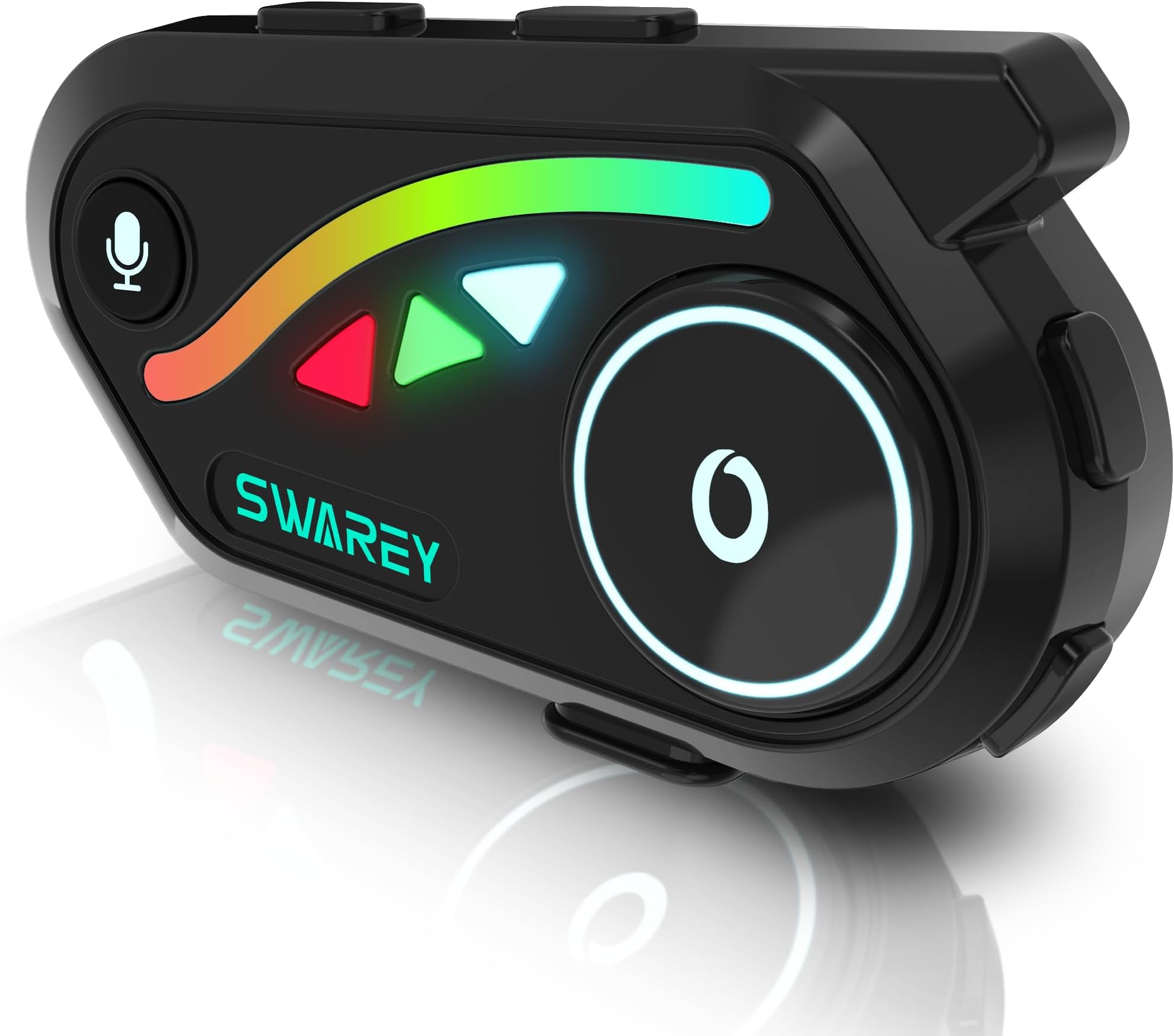 SWAREY Motorcycle Intercom, 2-Way 1000M Motorbike Intercom with Music ...