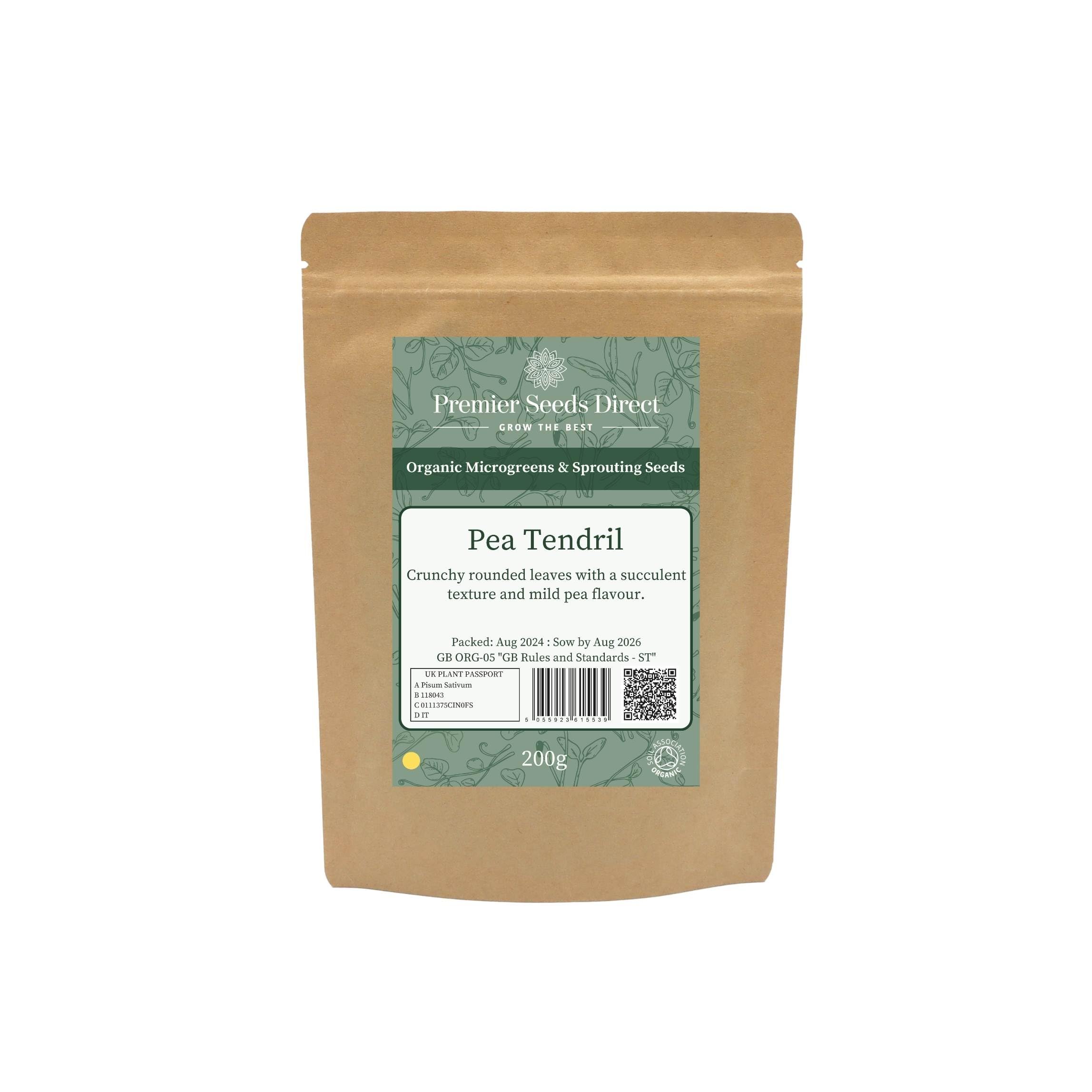 PREMIER SEEDS DIRECT - MICROGREEN/Sprouting Seeds - Pea Tendril ...