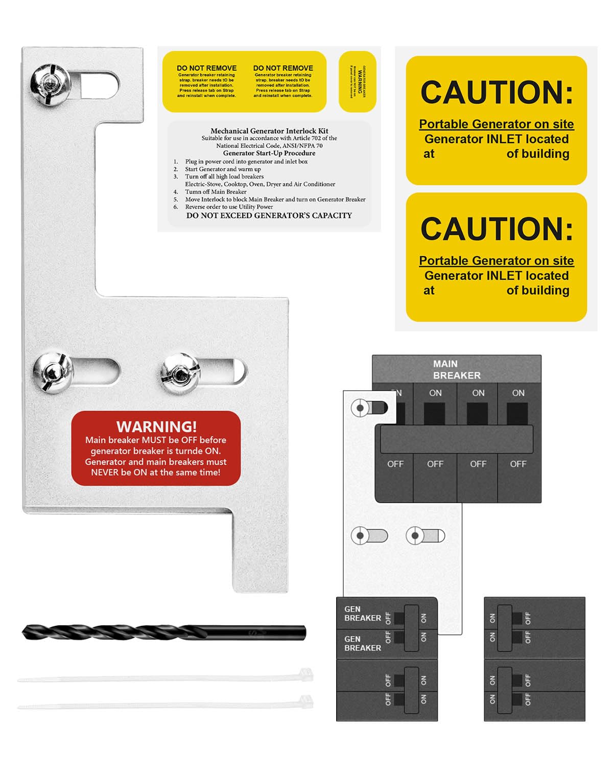 Snapklik.com : Generator Interlock Kit Fit For GE General Electeric ...