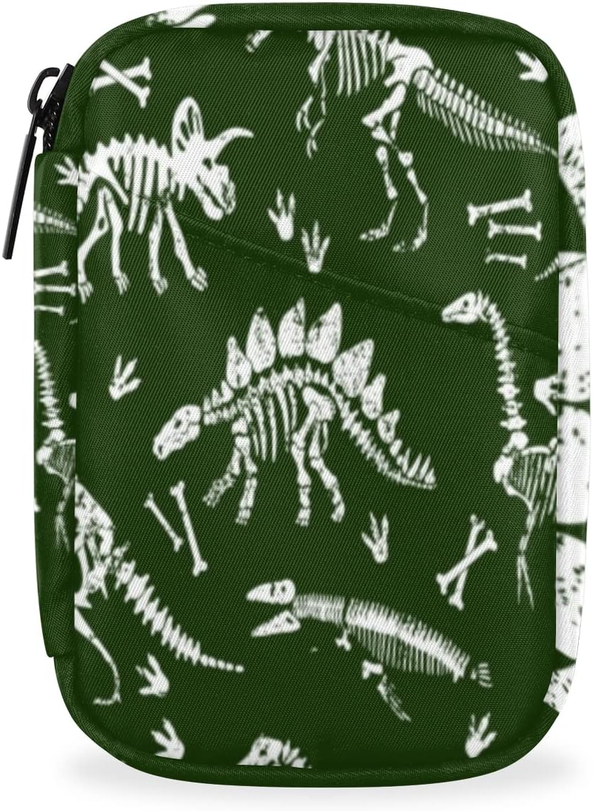 Amazon.com: Weekly Travel Pill Organizer Grunge Dino Skeleton Pill Case ...