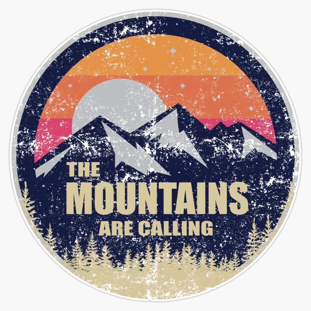 Amazon.com - The Mountains Are Calling Sticker Decal Vinyl Bumper ...
