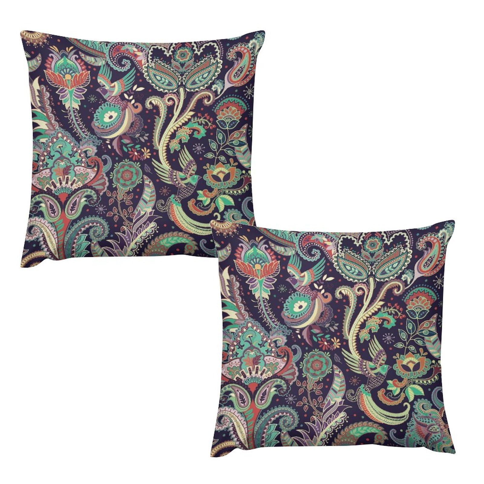 Amazon.com: AuiMzoo Boho Pillowcases Beautiful Floral Patterns in ...
