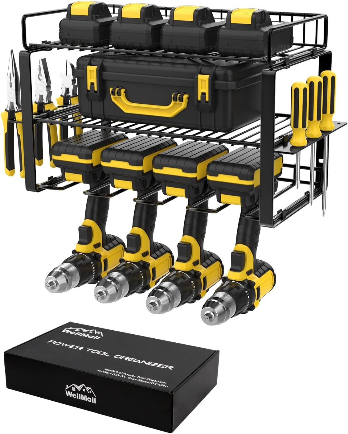 Amazon.com: WellMall Power Tool Organizer Holder - Wall Mount Style for ...