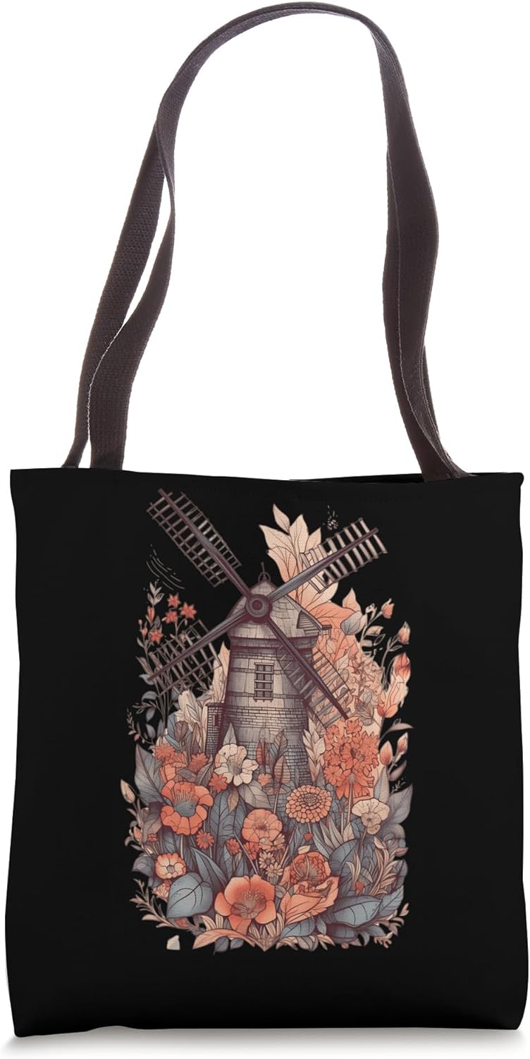 Amazon.com: Pastel Flowers Fairycore Cottagecore Aesthetic Windmill ...