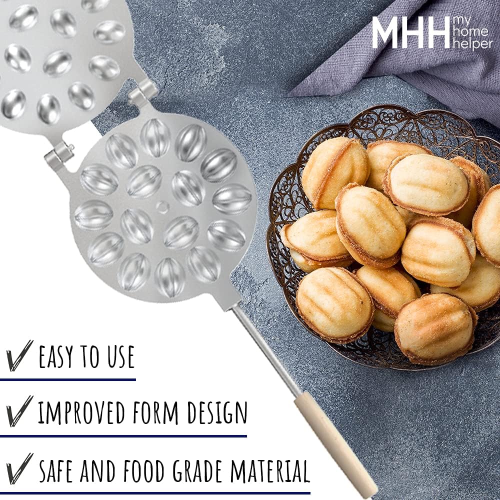 Ruso Oreshki Nuts 16 Moldes de sartén – URSS Oreshki Molde Oreshki ...