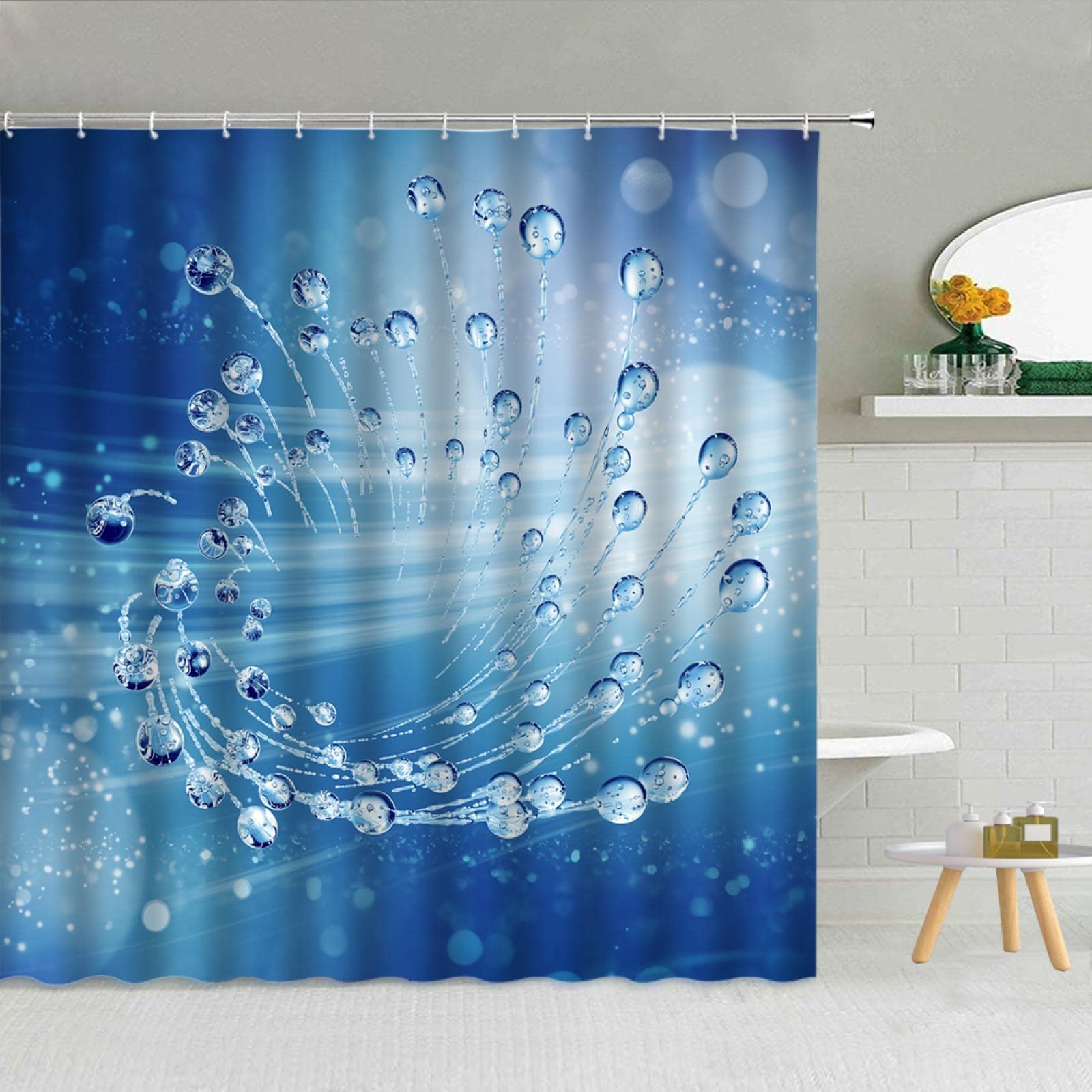 Water Shower Curtain Best Shower Curtains For Walk In Shower (By
