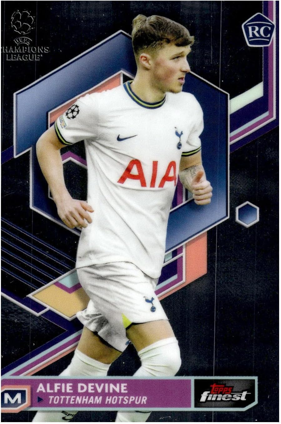 Amazon.com: 2022-23 TOPPS FINEST UEFA #119 ALFIE DEVINE TOTTENHAM ...
