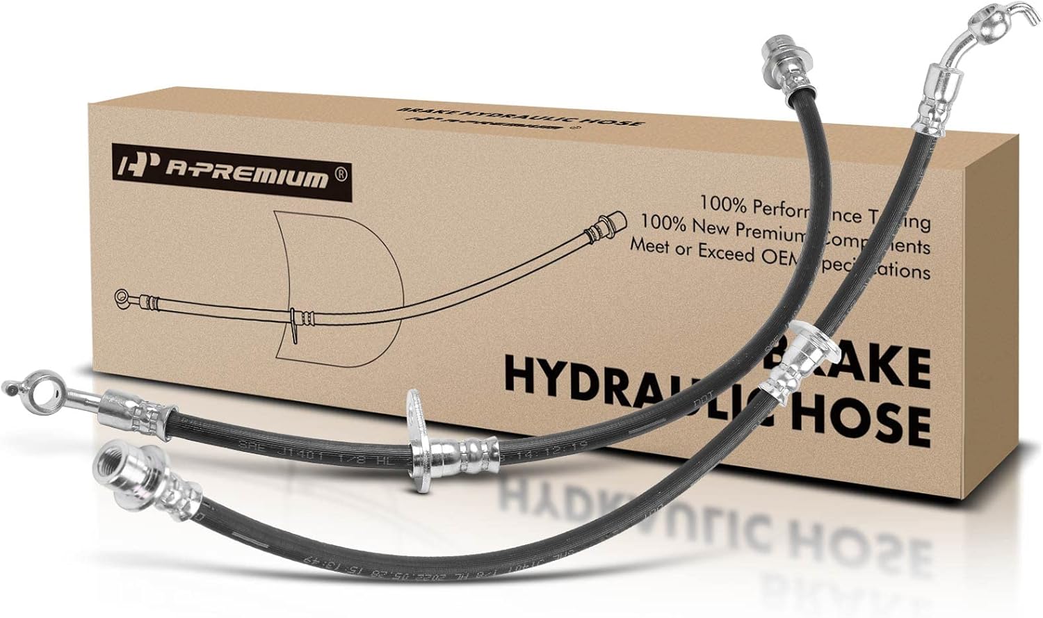 Amazon.com: A-Premium Rear Driver and Passenger Brake Hydraulic Hoses ...