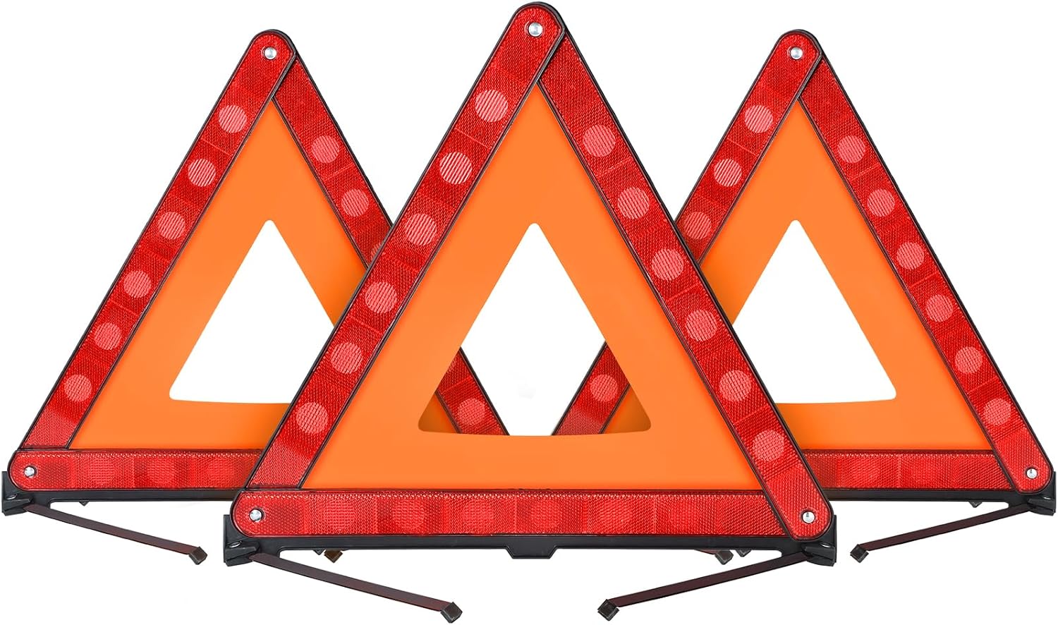 FLK Tech Safety Triangle Warning Kit,Car Roadside Emergency Kit (3 Pack ...