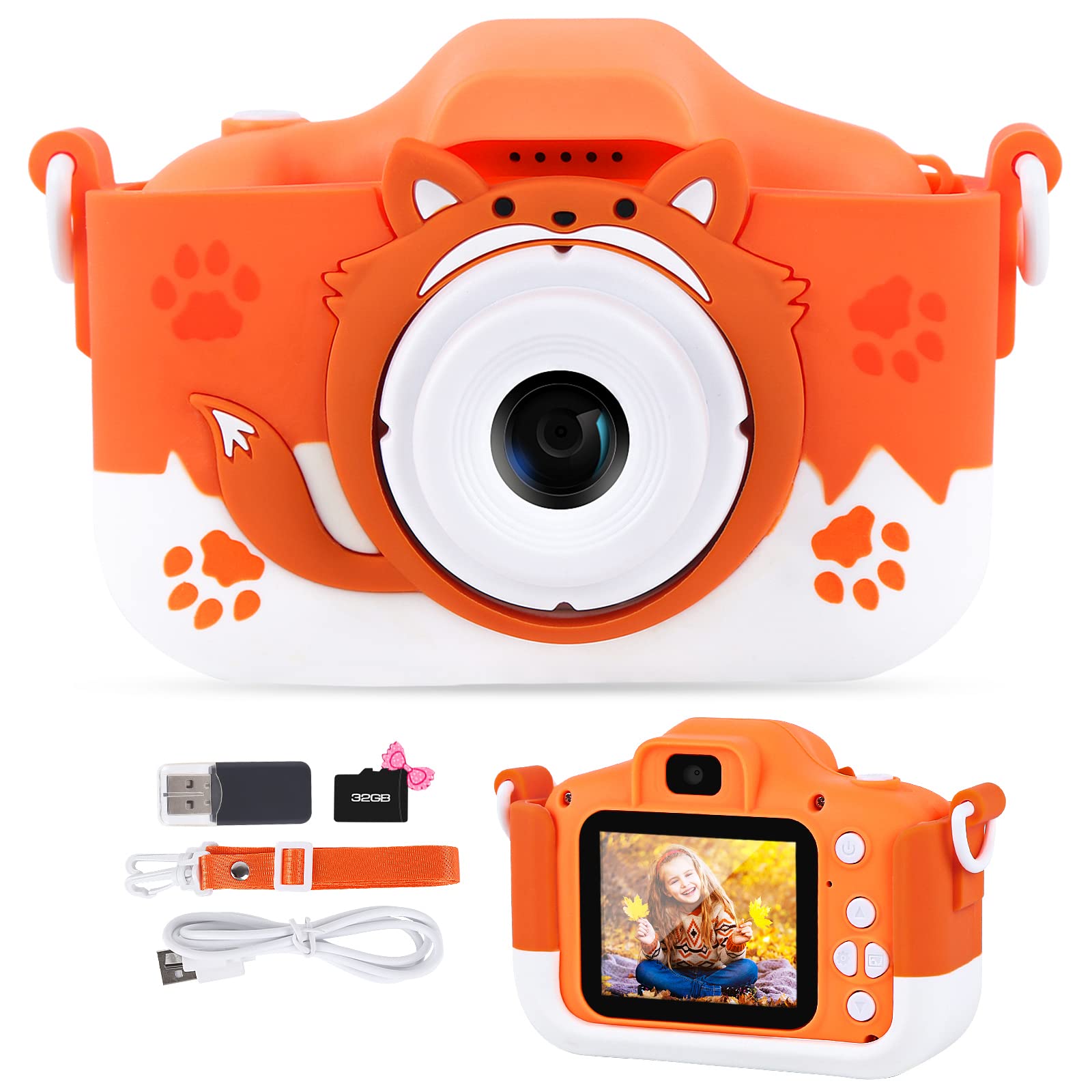 Amazon.com: Kids Camera for Boys Girls, 1080P HD Digital Video Camera ...