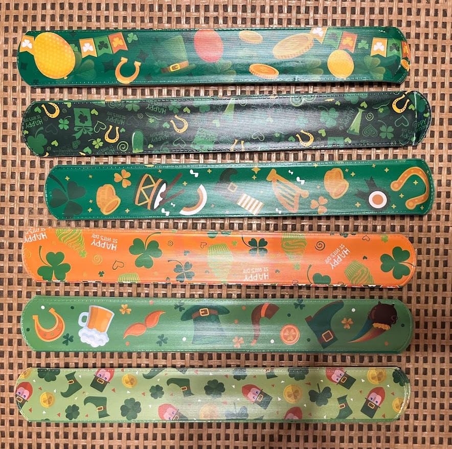 Amazon.com: St Patricks Day Slap Bracelets Bulk Saint Patrick's Day ...