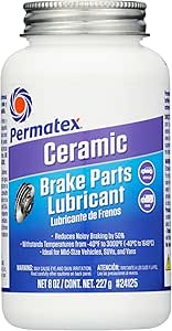 Permatex 24125 Ceramic Extreme Brake Parts Lubricant, 8 oz., Pack of 1 ...
