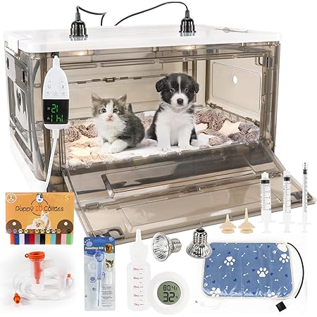 Amazon.com : REDDOUDOU Newborn Puppy and Kitten Incubator, Pet ...
