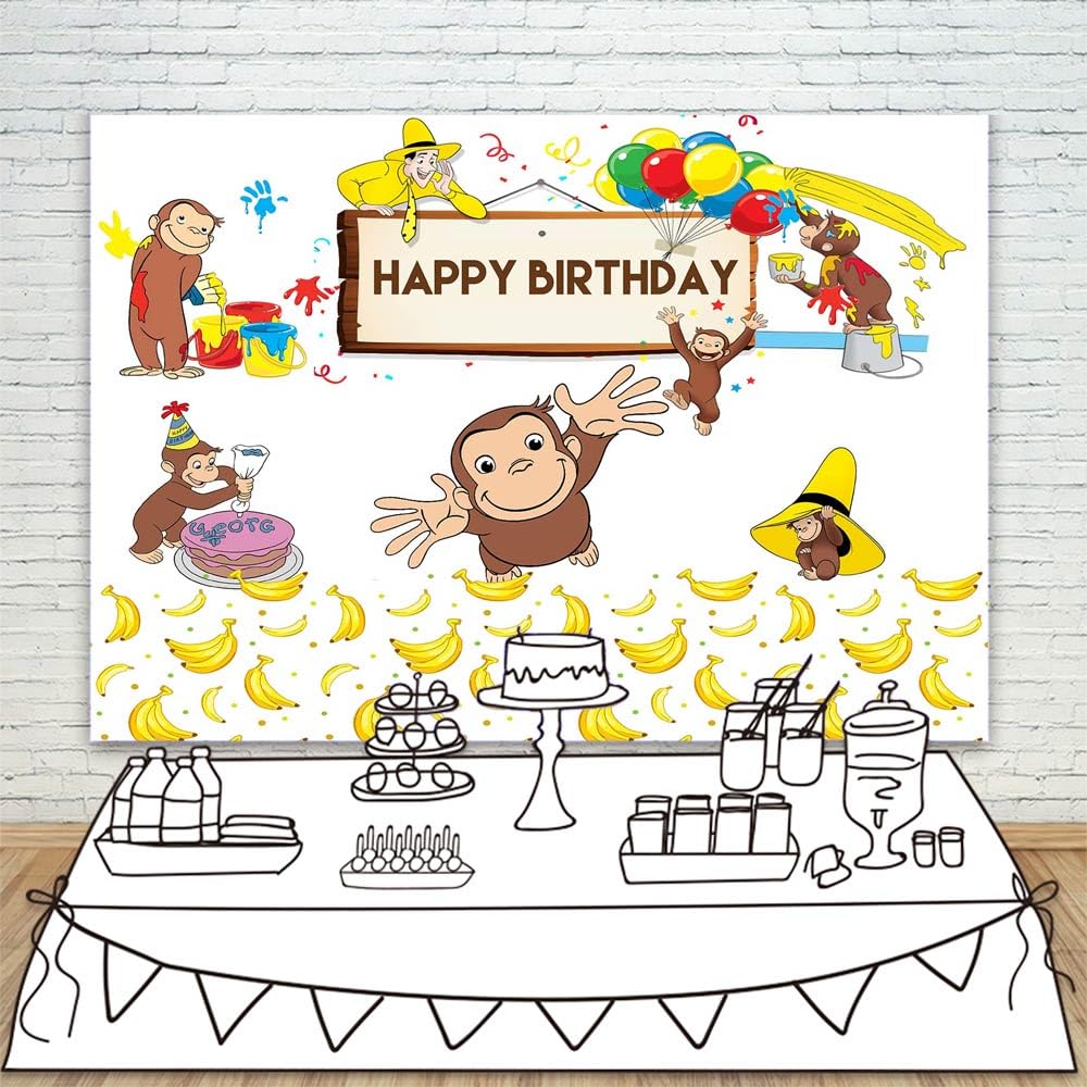 Curious George Birthday Wallpaper George Of Curious Birthday Party
