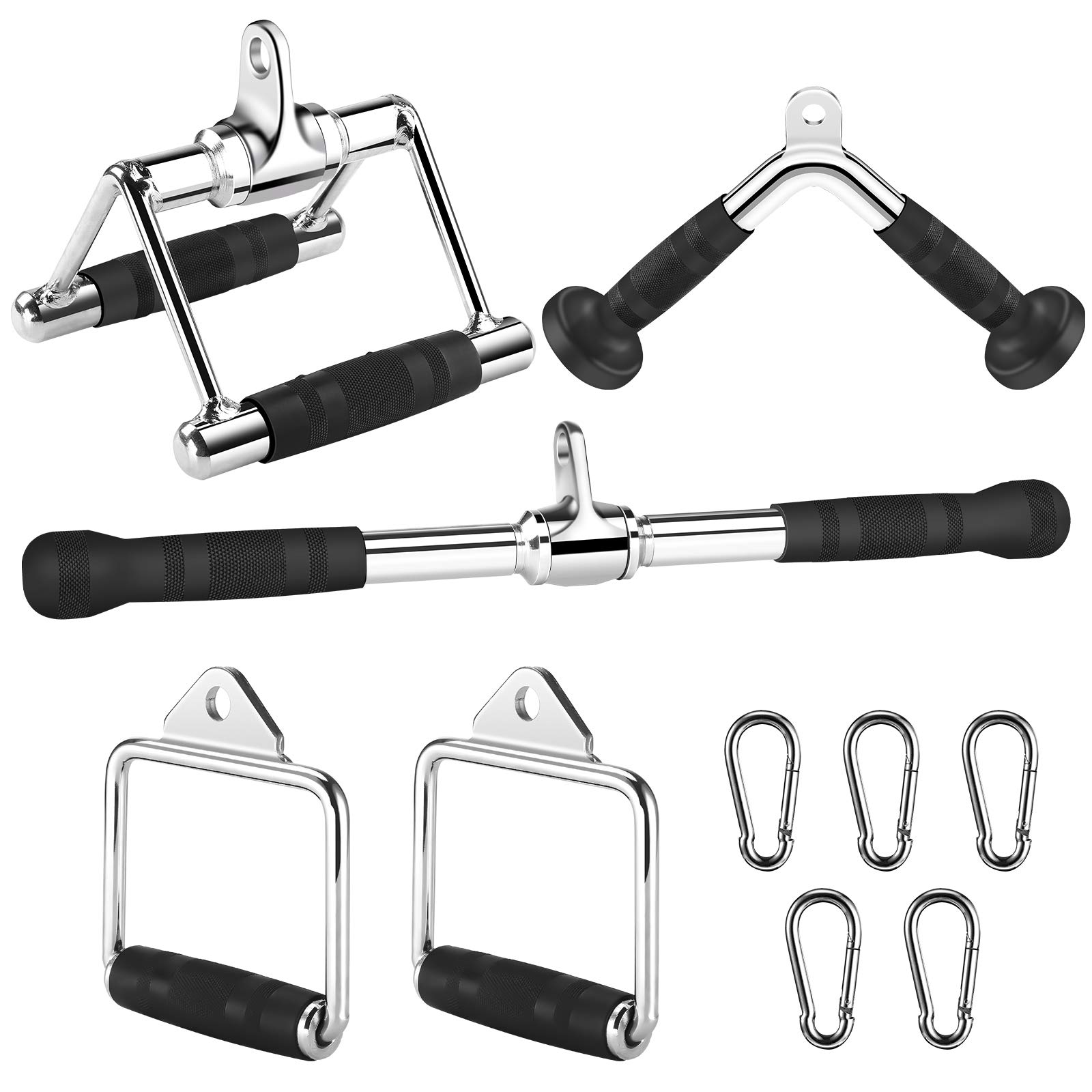 Ulalov Gym Cable Attachments Cable Machine Attachment Double D Row ...