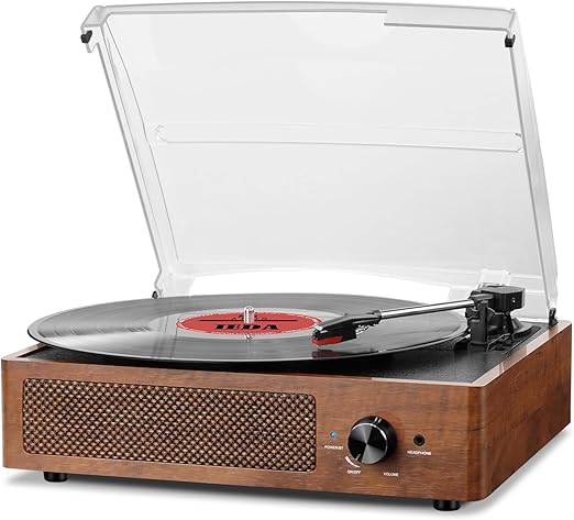 Vinyl Record Players Vintage Turntable for Vinyl Records with Speakers ...