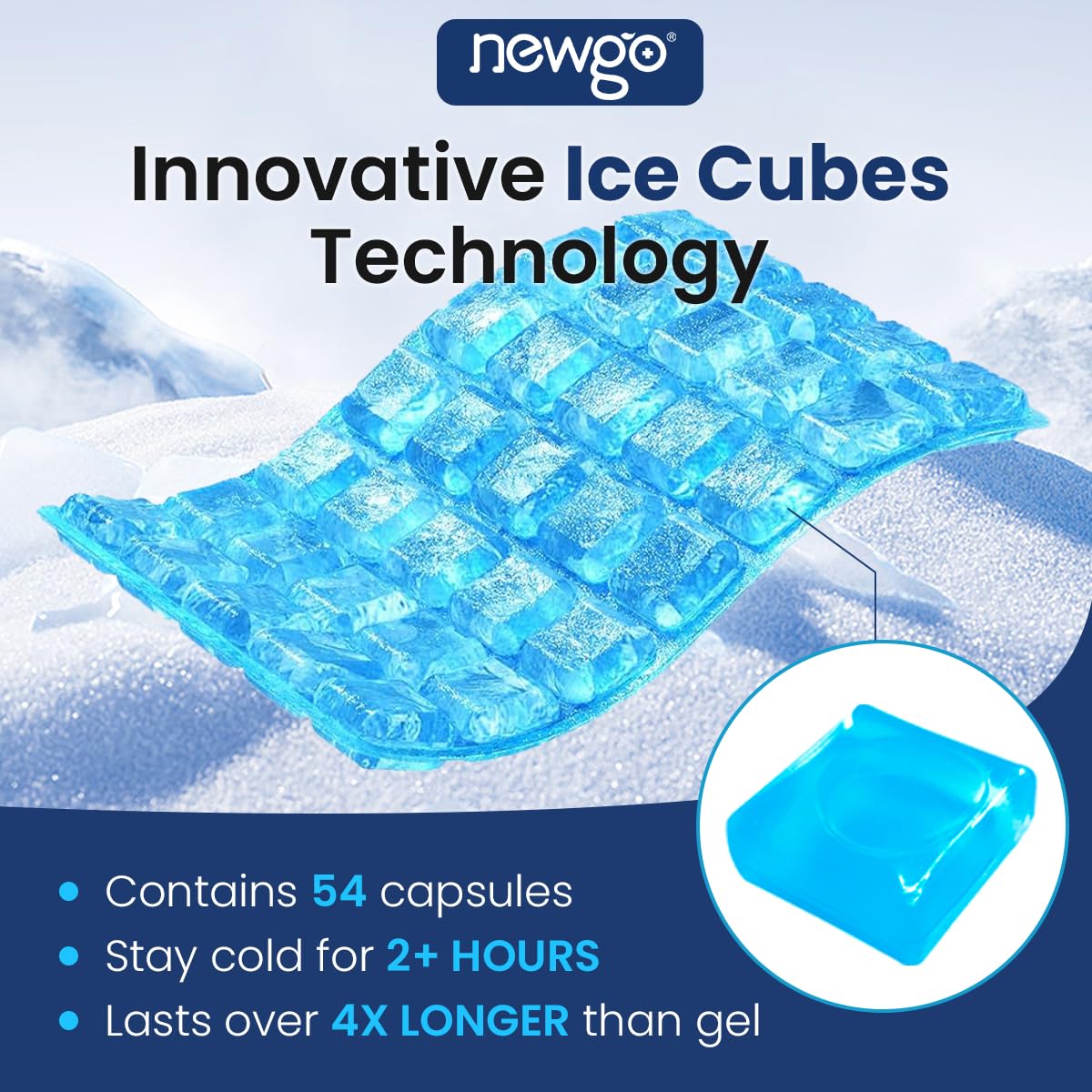 Snapklik.com : NEWGO Flexible Lower Back Ice Pack Wrap 2 Hours Long ...