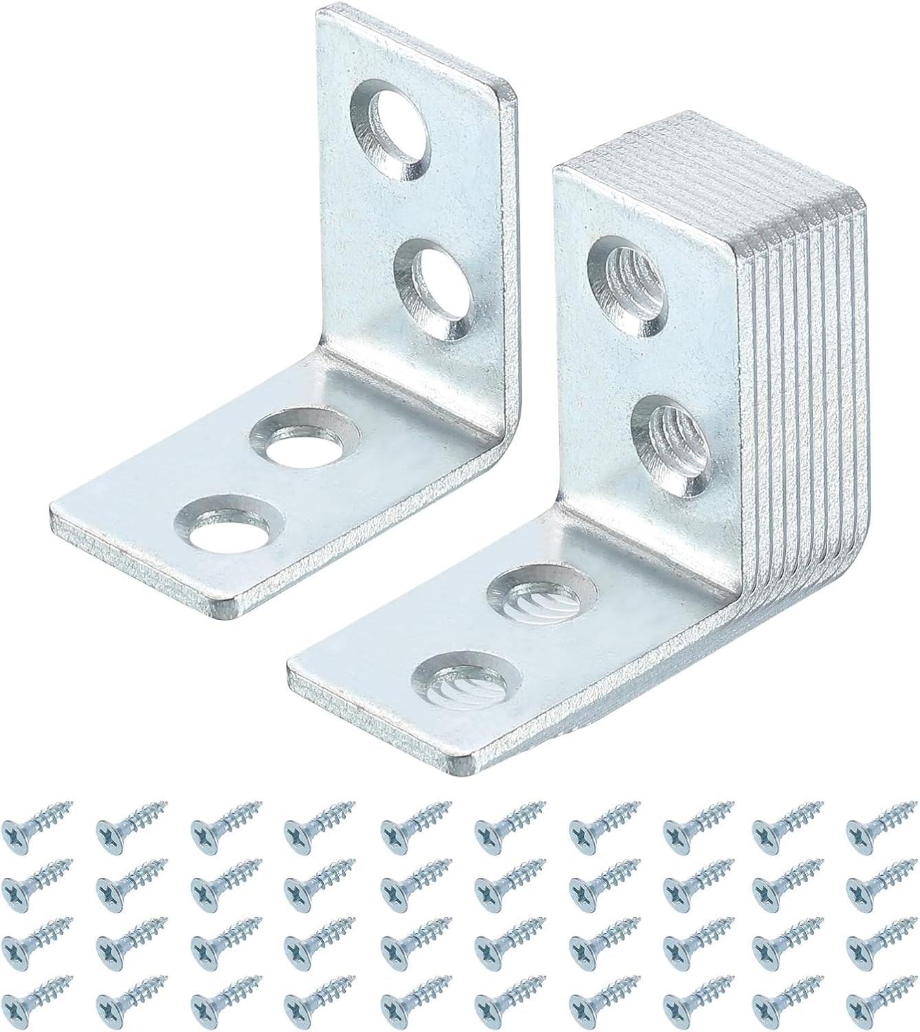 Amazon.com: uxcell 10 Set L Corner Bracket Corner Brace Metal Joint ...
