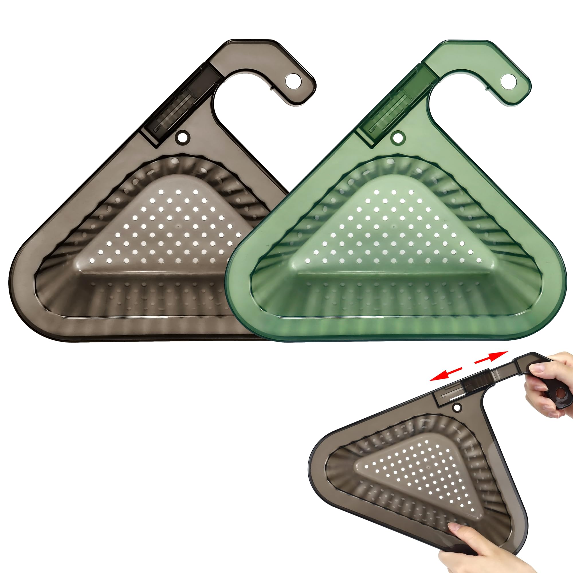 YingBiao 2PCS Sink Colander Strainer Basket with Detachable Handle ...