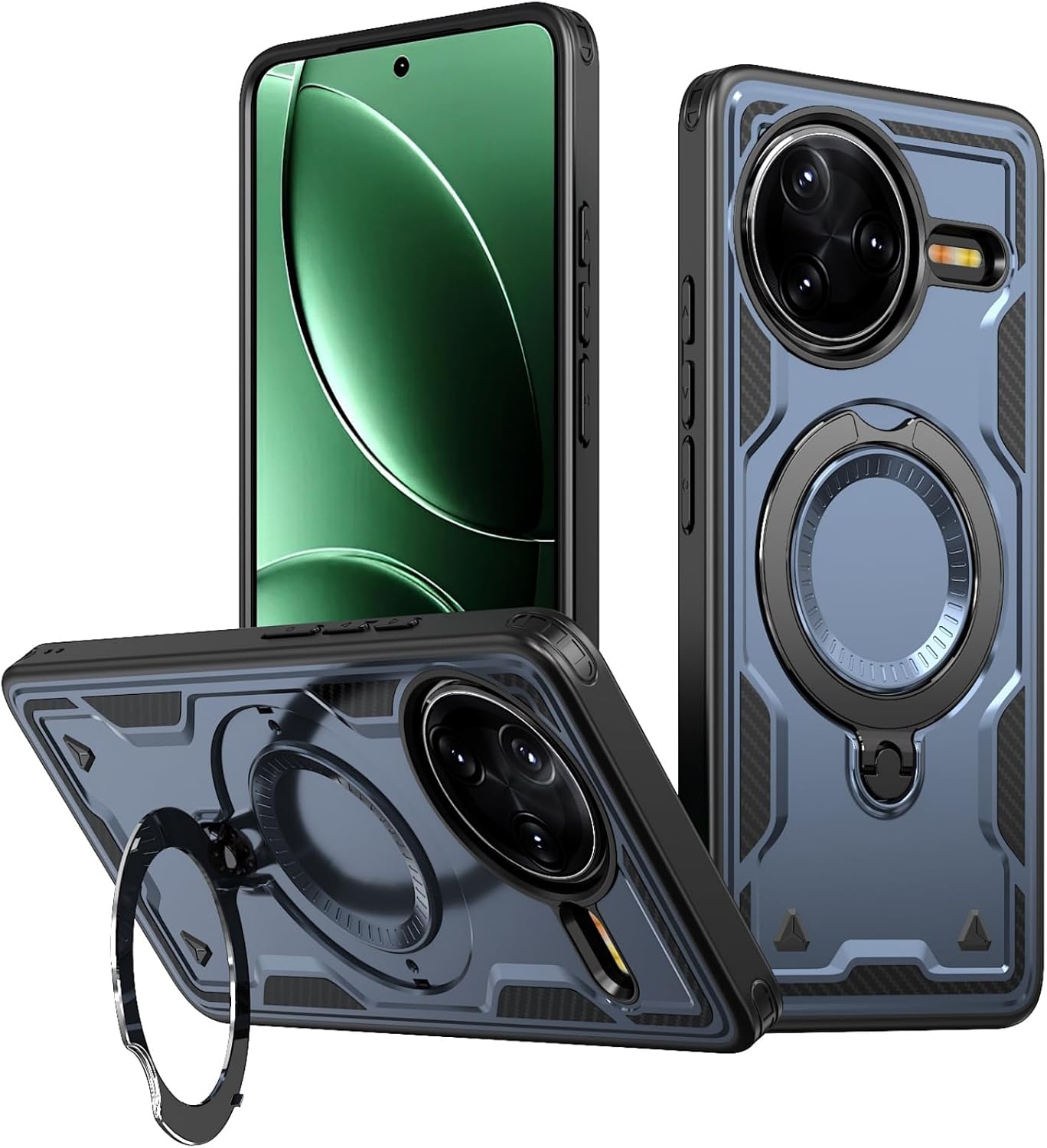 Amazon.com: MRRSIWEI Funda magnética para Xiaomi Redmi K80 5G / Poco F7 Pro, protección de grado ...