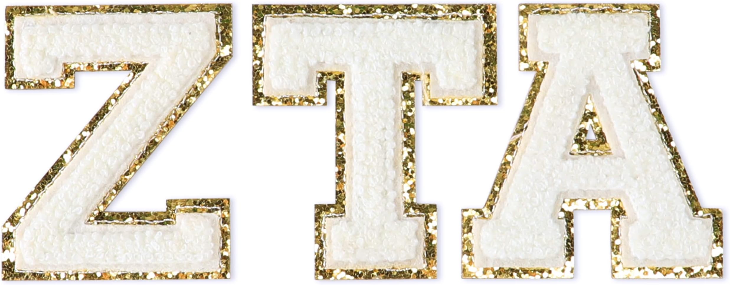 Amazon.com: Sorority Shop Zeta Tau Alpha Chenille Letter Stickers ...