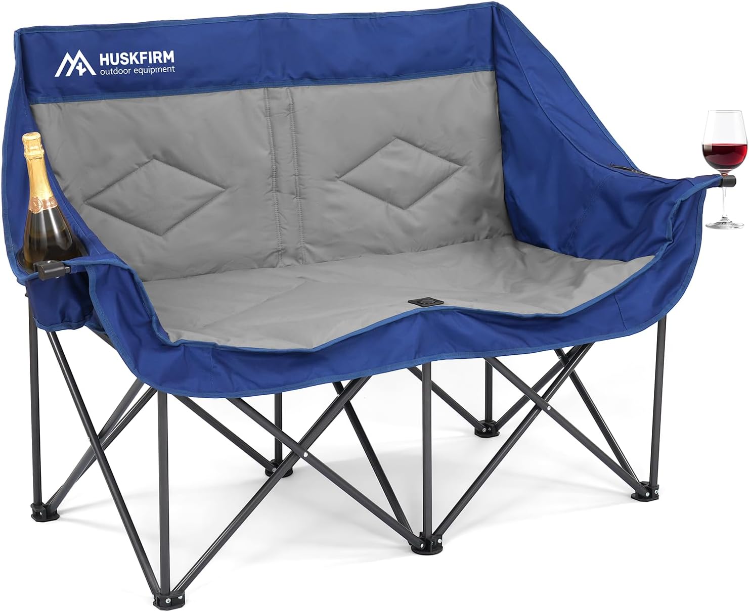 Amazon.com: Double Camping Chairs Oversized Loveseat - 2 Person Camping ...