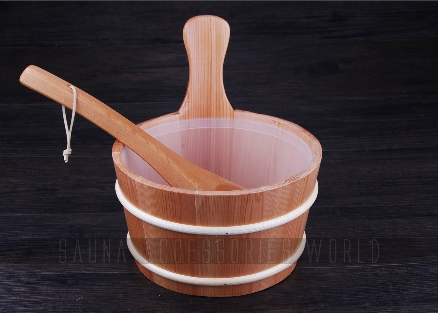 Amazon.com : Best Choice 4L Solid Wood Red Cedar Sauna Bucket/Pail with ...