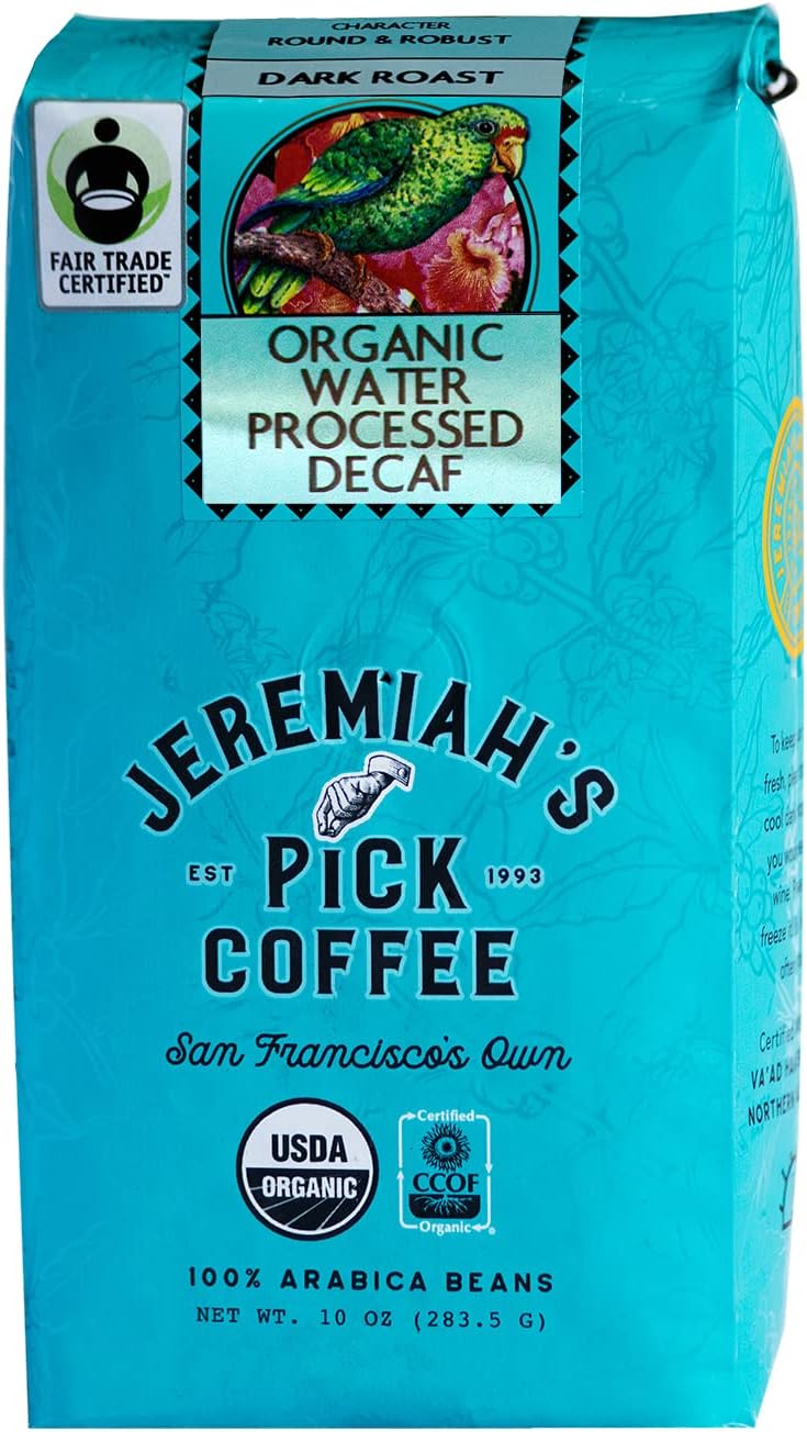 Amazon.com : Organic Water Process Decaf - Whole Beans - 10oz ...